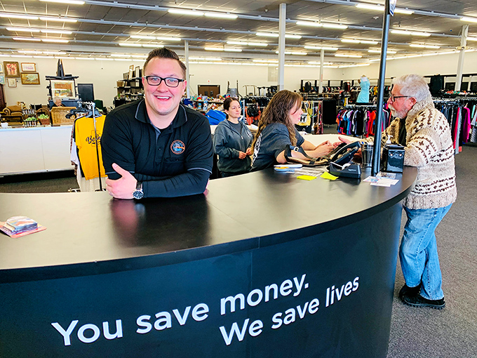 The friendliest checkout you'll find, where staff actually seem happy that you found seventeen things you didn't know you needed.