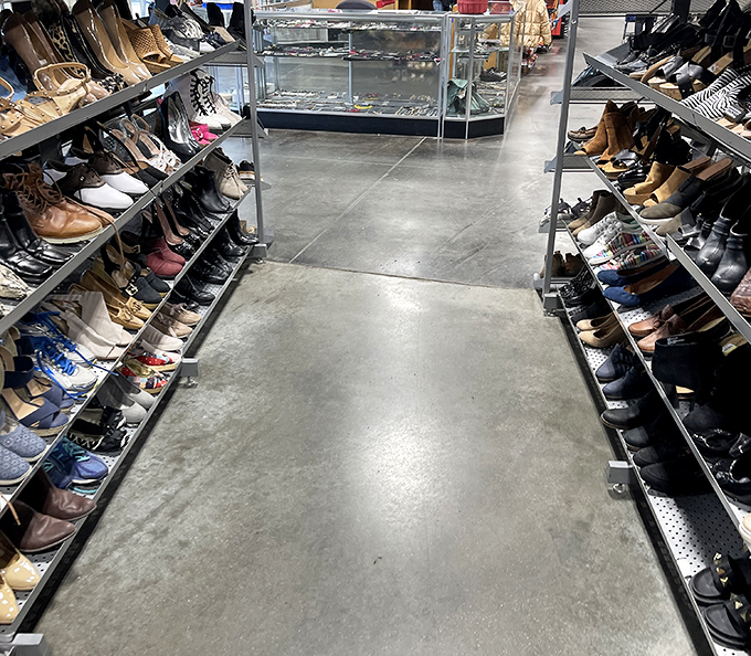 The Imelda Marcos Memorial Wing! A shoe selection that would make Carrie Bradshaw weep with joy and reach for her credit card.