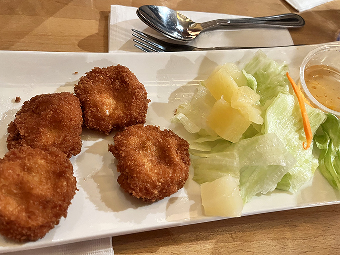 Golden-fried shrimp cakes with the perfect crunch-to-tenderness ratio. That dipping sauce is about to become your new obsession.