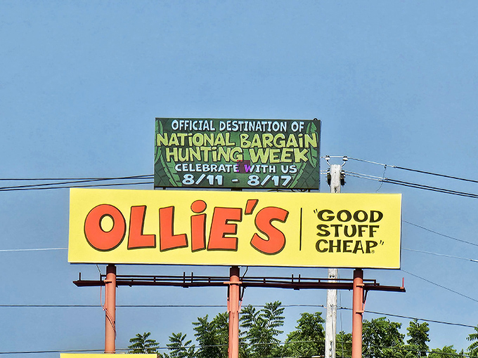 The roadside billboard announces "National Bargain Hunting Week" like it's a holiday&mdash;and for dedicated shoppers, it absolutely is.