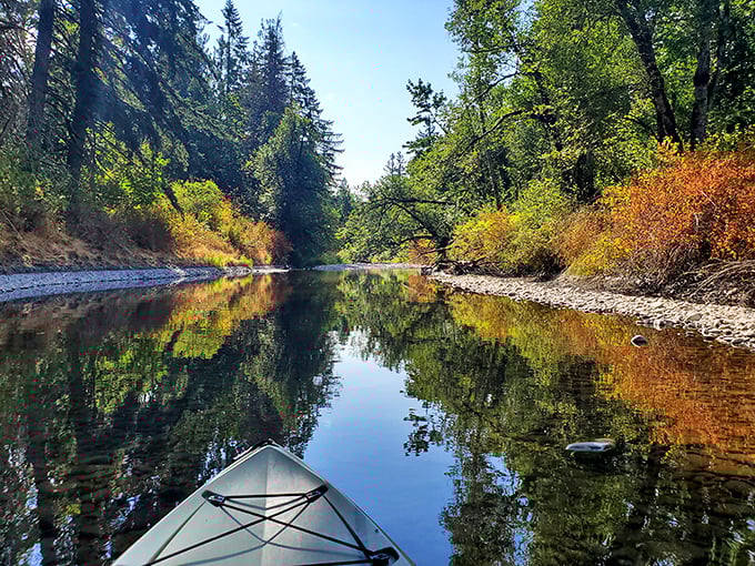 Mirror-like waters reflecting autumn colors&mdash;Silverton's natural surroundings offer the kind of serenity that expensive meditation apps try desperately to simulate.