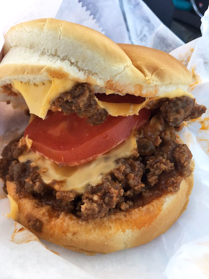 The Sloppy Joe&mdash;where "messy" becomes a virtue. This handheld masterpiece proves that sometimes the tastiest foods require the most napkins.
