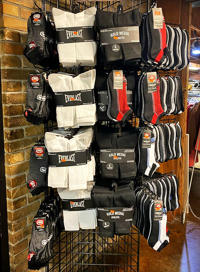 Brand new socks at thrift store prices? That's like finding an ATM that gives out twenties when you press the tens button.