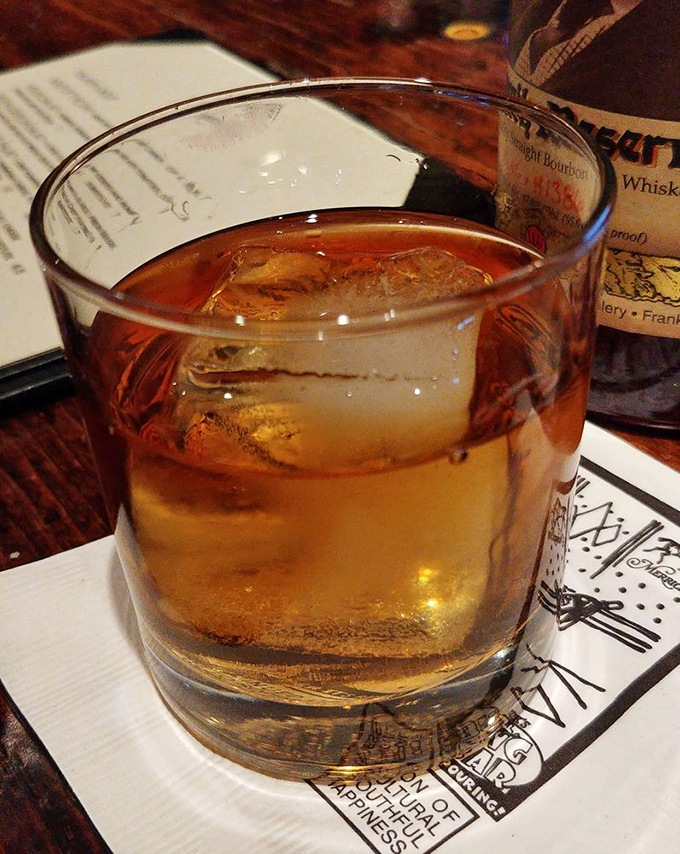 The speakeasy-style bar area proves Merrick Inn has multiple personalities, and you're going to love every single one of them.