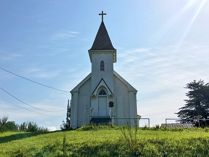 This little white church on the hill has been witnessing weddings, funerals, and everything in between since before Instagram could document any of it.