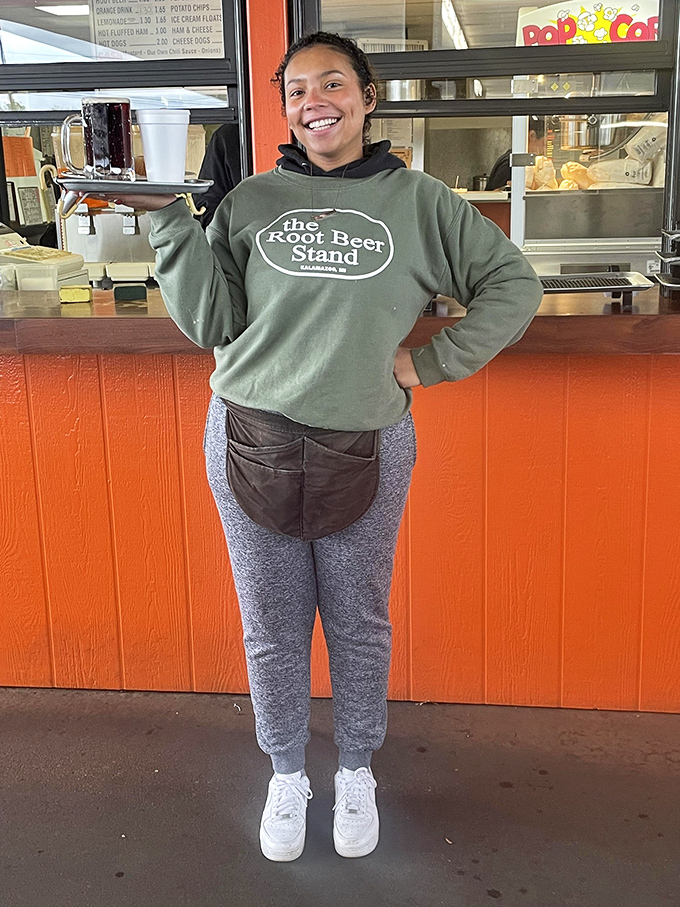 Behind every great root beer stand is someone who takes pride in serving happiness one mug at a time.