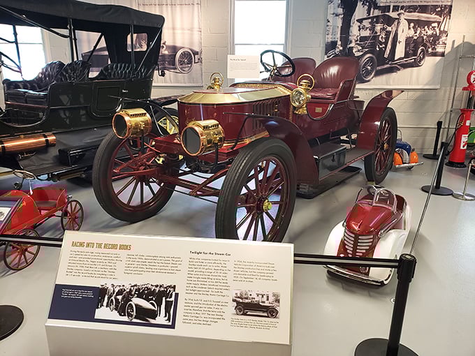 Racing with the record books! This stunning Stanley Steamer represents an alternate automotive timeline where steam—not gasoline—powered America's love affair with speed.
