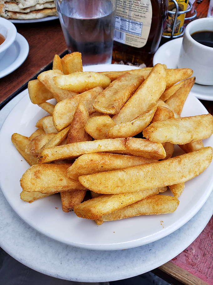 These aren't just french fries &ndash; they're steak-cut potato masterpieces that make you question why you'd ever waste stomach space on ketchup.