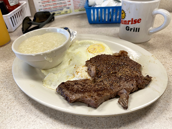 Steak and eggs—the breakfast of champions, or at least people who plan to champion their way back to bed afterward.