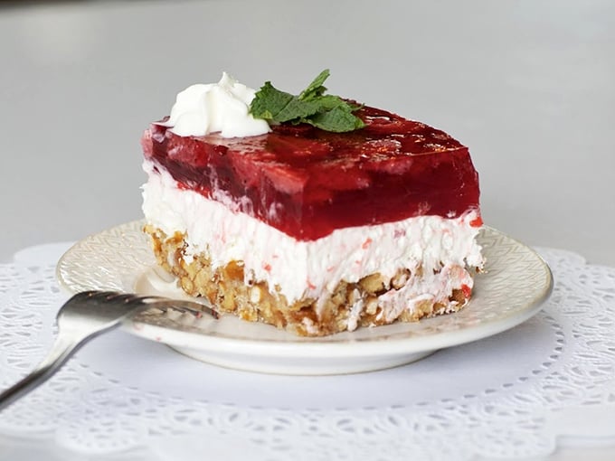 This strawberry pretzel salad dessert is the kind of sweet-salty masterpiece that makes you question why you'd ever waste calories on ordinary cheesecake.
