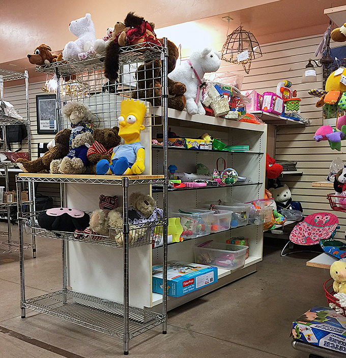 Stuffed animals create a menagerie that would make Noah's ark look positively understaffed by comparison.