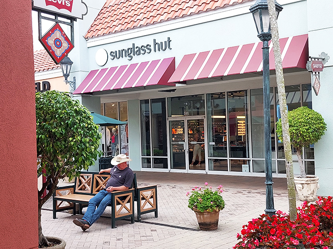 Sunglass Hut: because in Florida, eye protection isn't just fashion – it's practically a medical necessity.