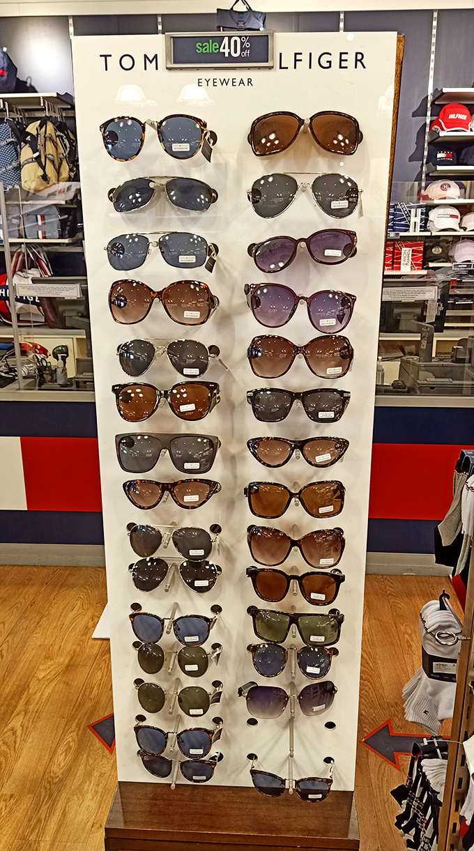 Tom Hilfiger's sunglasses display offers 40% off designer shade – because squinting is neither fashionable nor necessary when deals are this good.