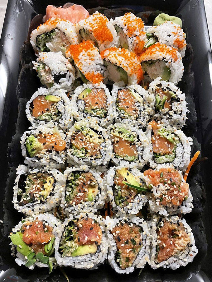 Sushi this fresh doesn't need a passport&mdash;it's a California dream of rice, fish, and avocado arranged with mathematical precision.