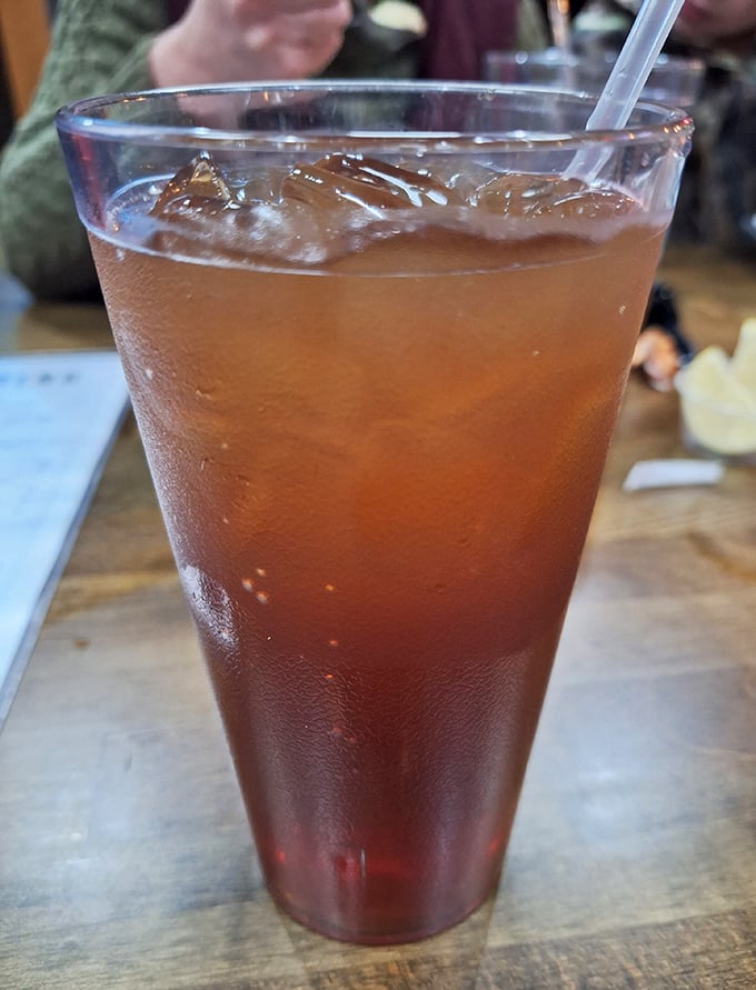 Sweet tea in West Virginia &ndash; cooling your palate between bites of barbecue like nature's own reset button.