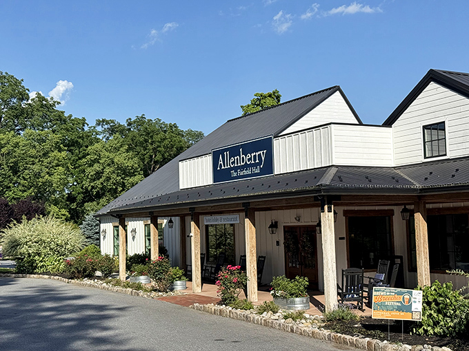 Allenberry's rustic-chic exterior promises farm-to-table delights without the pretentiousness of big-city eateries.