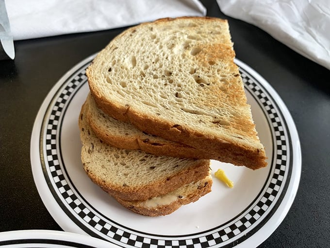Toast that's achieved the perfect shade of golden-brown&mdash;the breakfast supporting actor that deserves an Oscar for its reliable deliciousness.