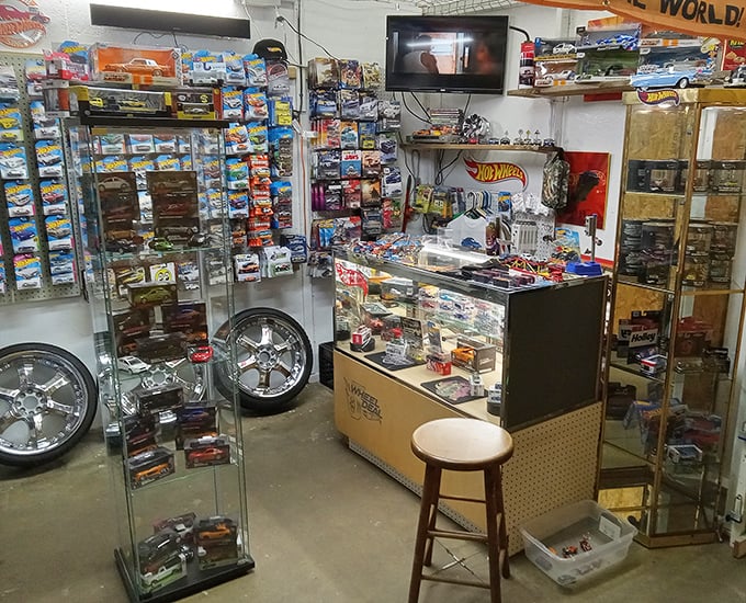 Hot Wheels heaven for collectors young and old. These tiny cars carry enormous memories, each one a miniature time machine.