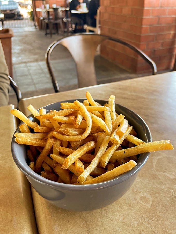 These truffle fries aren't just golden&mdash;they're the Olympic champions of side dishes, seasoned with enough umami to make your taste buds stand at attention.