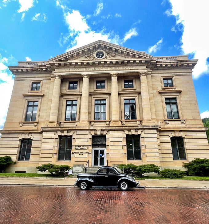 The Post Office building stands as a testament to when government architecture had swagger. Even paying taxes looked glamorous back then.