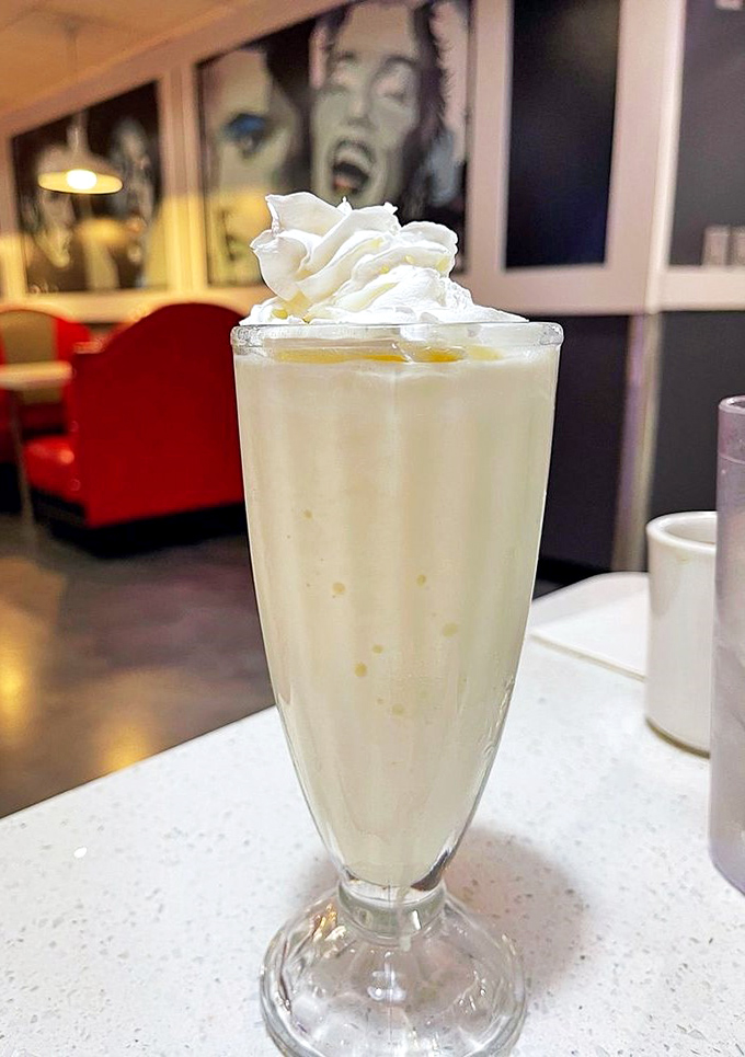 A vanilla milkshake so thick you'll develop jaw muscles you never knew existed. Worth every sip.