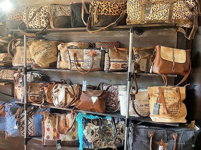 Leather and leopard print paradise&mdash;these vintage bags have seen more adventures than most of us, and they're ready for yours.