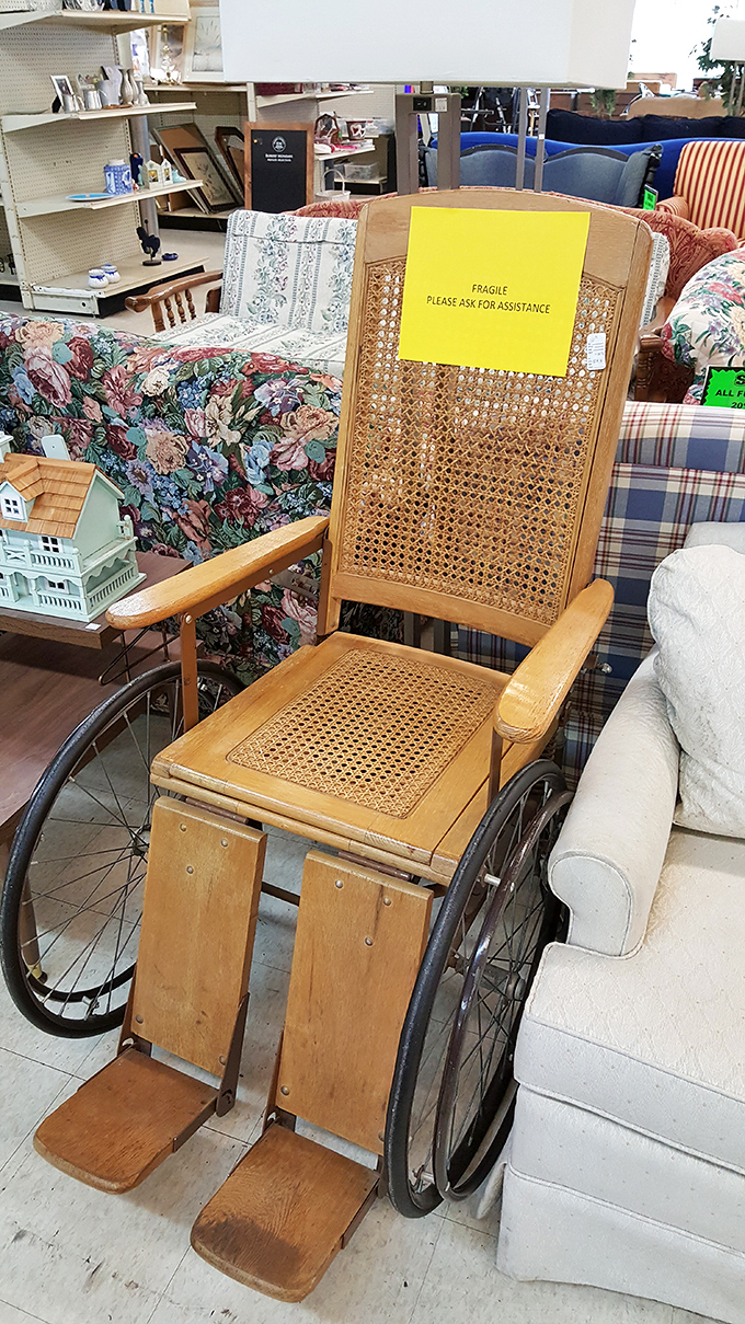 This vintage wheelchair isn't just mobility equipment&mdash;it's Hollywood set-worthy, practically begging to be featured in a period drama.