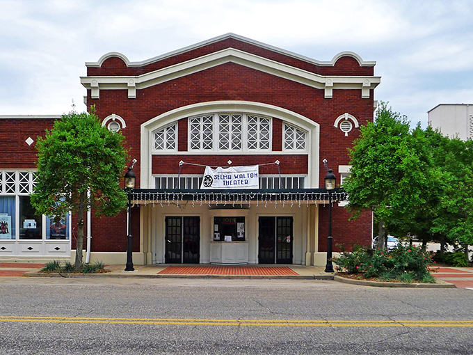 The Walton Theater's classic marquee promises entertainment at small-town prices, a cultural touchstone since the early 20th century.