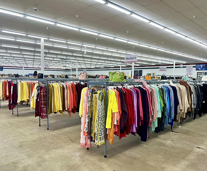 The women's section &ndash; a rainbow of possibilities where yesterday's fashion statements become tomorrow's signature looks.