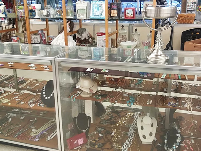 The jewelry counter&mdash;where one person's "I never wear this anymore" becomes your "everyone asks where I got this!" conversation starter.