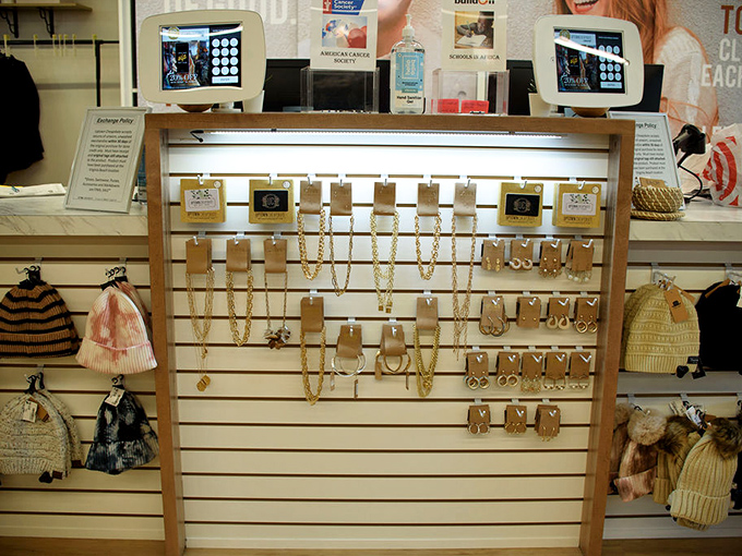 Jewelry display that sparkles with possibility&mdash;like a treasure chest for grown-ups who still believe in magic but prefer it budget-friendly.