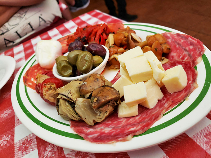 The antipasto plate &ndash; Italy's greatest hits album on a single dish, where every bite tells a different delicious story.