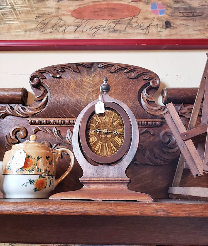 This wooden mantel clock doesn't just tell time&mdash;it tells stories of the craftsmen who created it and the homes it's watched over.
