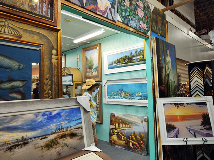 Florida's artistic soul captured on canvas. Beach scenes and palm trees await new homes on walls that need a touch of paradise.