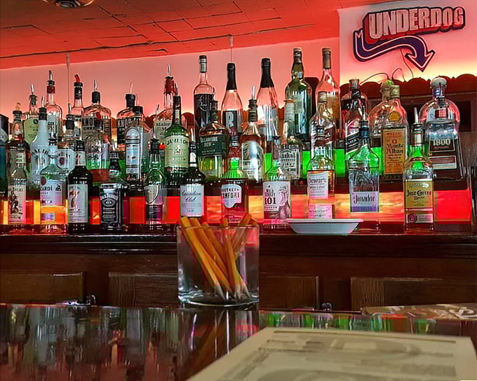 Underdog indeed. This impressive lineup of spirits ensures your hot dog adventure comes with the perfect liquid sidekick.