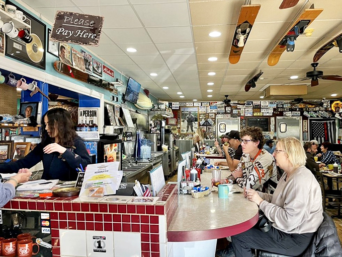 The counter &ndash; where breakfast magic happens before your eyes and regulars exchange knowing nods that say, "Yes, we found the good place."