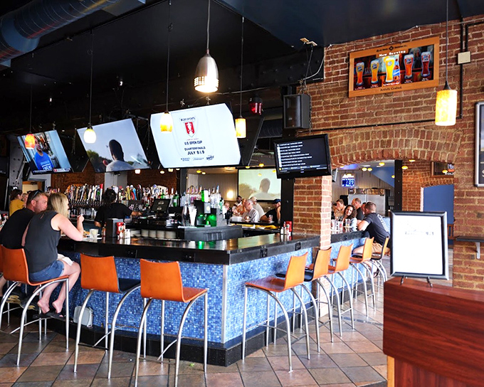 The bar area strikes that perfect balance between "watching the game" and "appreciating good seafood," a unicorn in the restaurant world.