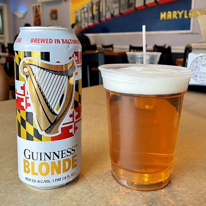 A Maryland beer with Maryland seafood&mdash;it's not just a pairing, it's practically a state law. The Guinness Blonde, brewed in Baltimore, makes the perfect companion.