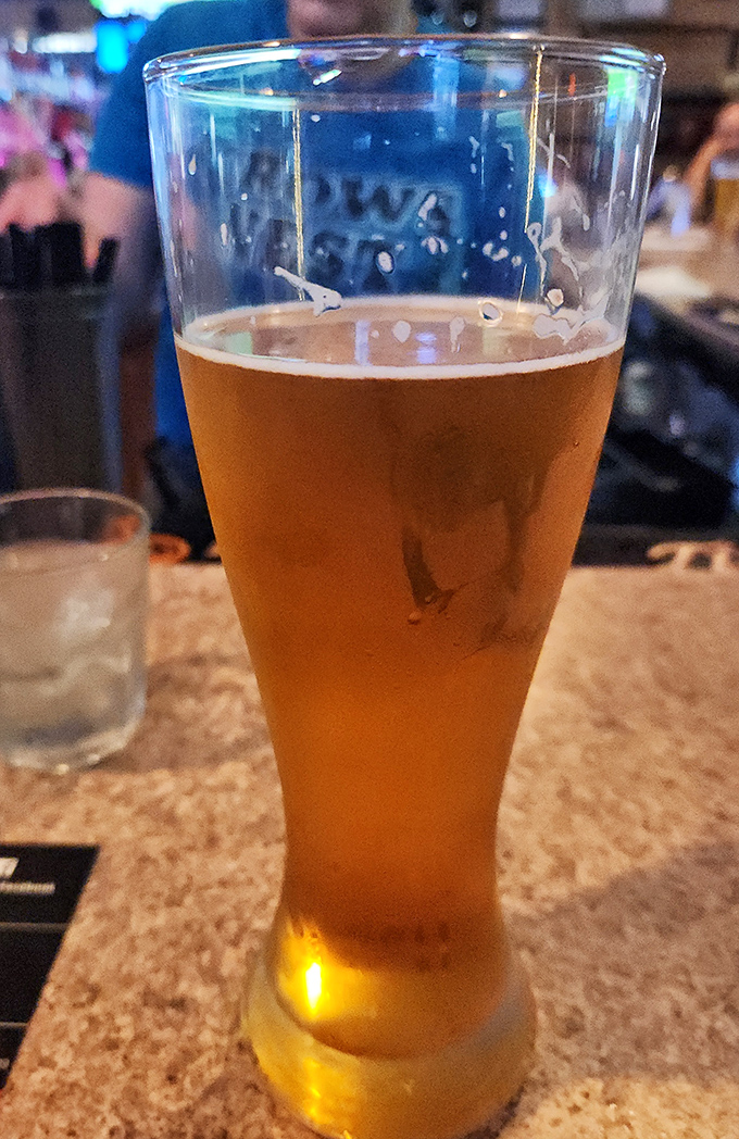 A cold beer in The Crow's Nest glass – sometimes the simple pleasures are the best pleasures.