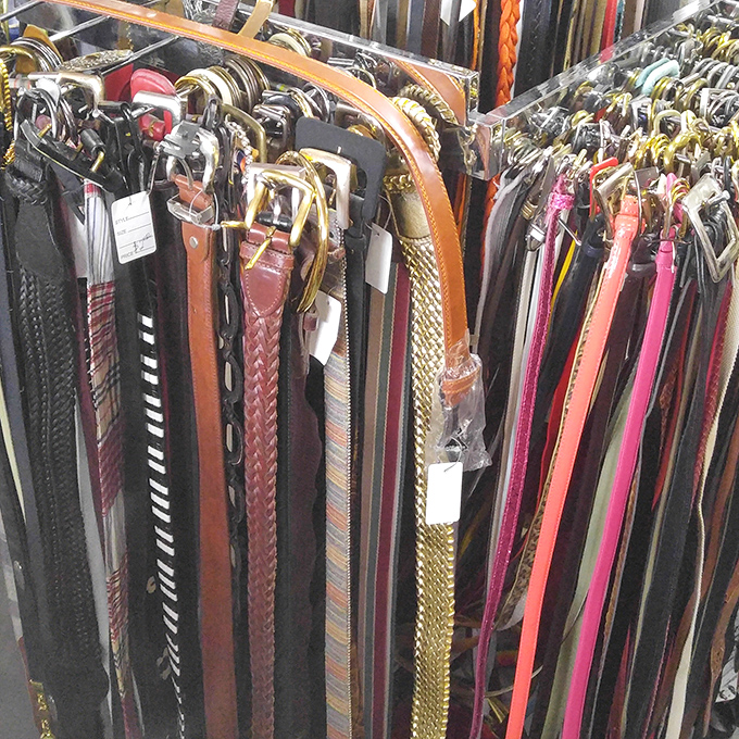 Belt bonanza! From braided leather to gold chains, this accessory collection spans decades of fashion history. The '80s called&mdash;they're happy to share.