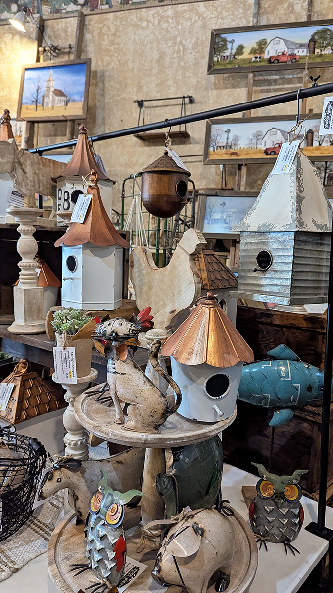 These aren't just birdhouses &ndash; they're whimsical avian real estate, from rustic metal roofed cottages to copper-topped manors for the discerning feathered resident.