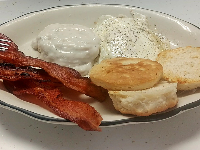 Breakfast speaks the universal language of comfort&mdash;crispy bacon, fluffy biscuits, and gravy that could settle family feuds or start new traditions.