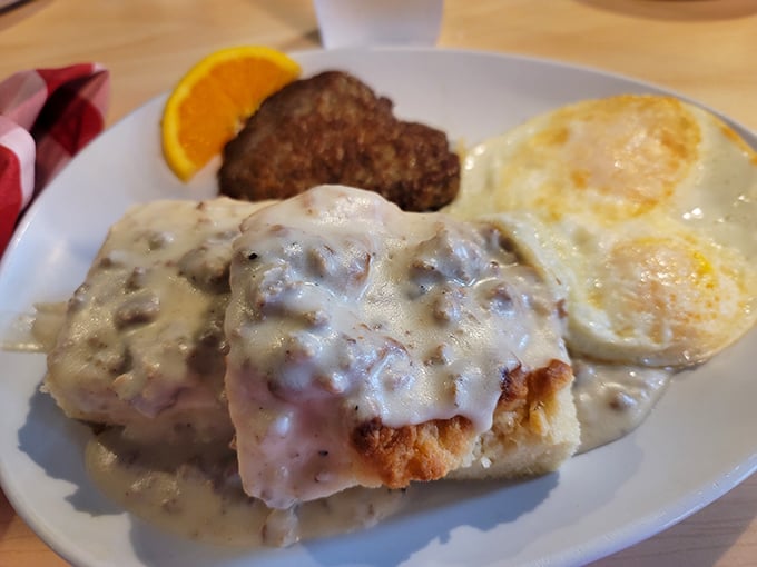 These biscuits and gravy aren't just a side dish; they're the main event that breakfast dreams are made of.