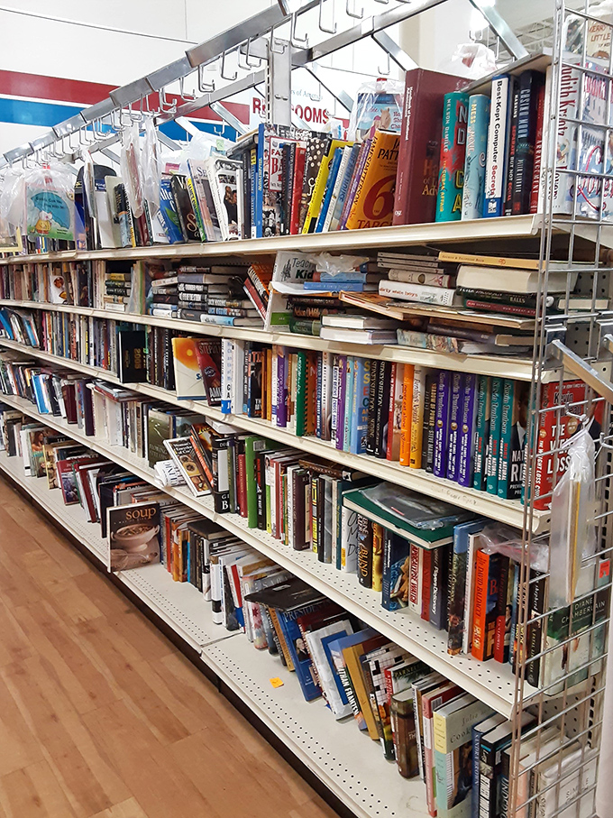 Bookworms rejoice! Literary treasures stack floor to ceiling &ndash; bestsellers and forgotten gems at prices Kindle can't match.