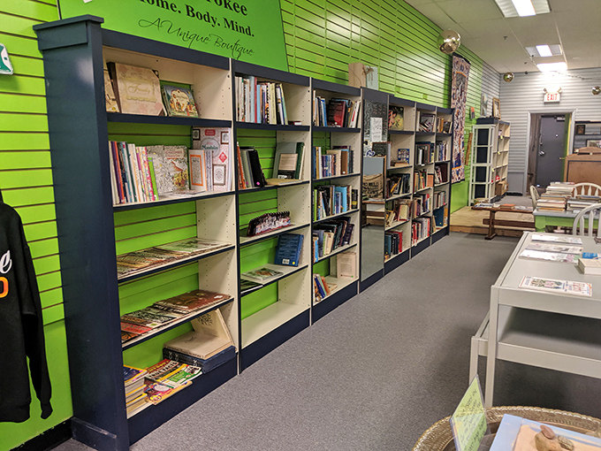 A bookstore tucked among the fashion outlets offers literary escapes alongside shopping therapy&mdash;brain food to balance the retail feast.