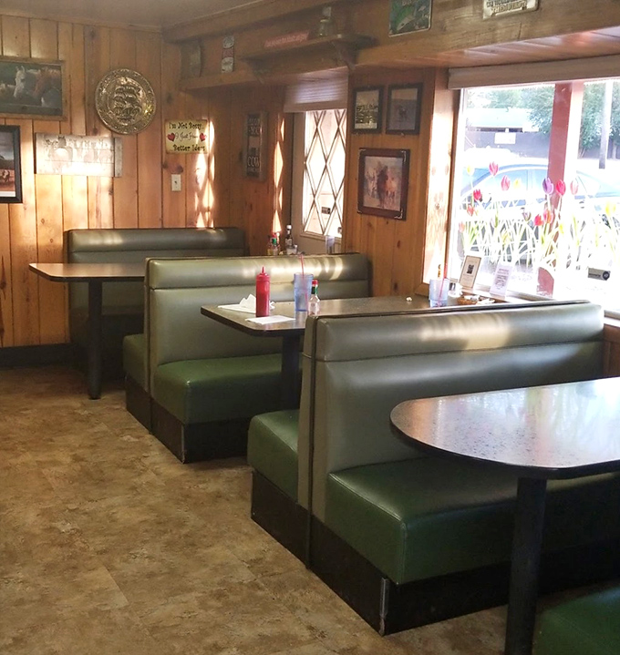 These mint-green booths have witnessed first dates, family celebrations, and countless coffee refills. If they could talk, they'd tell stories sweeter than pie.