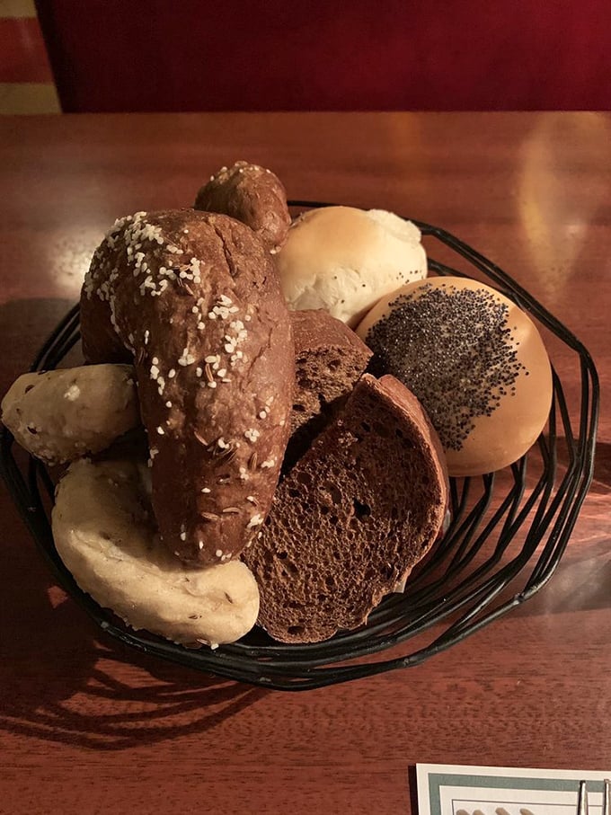 The bread basket—a carb-lover's dream team. Various shapes and textures waiting to be your steak's perfect supporting cast.