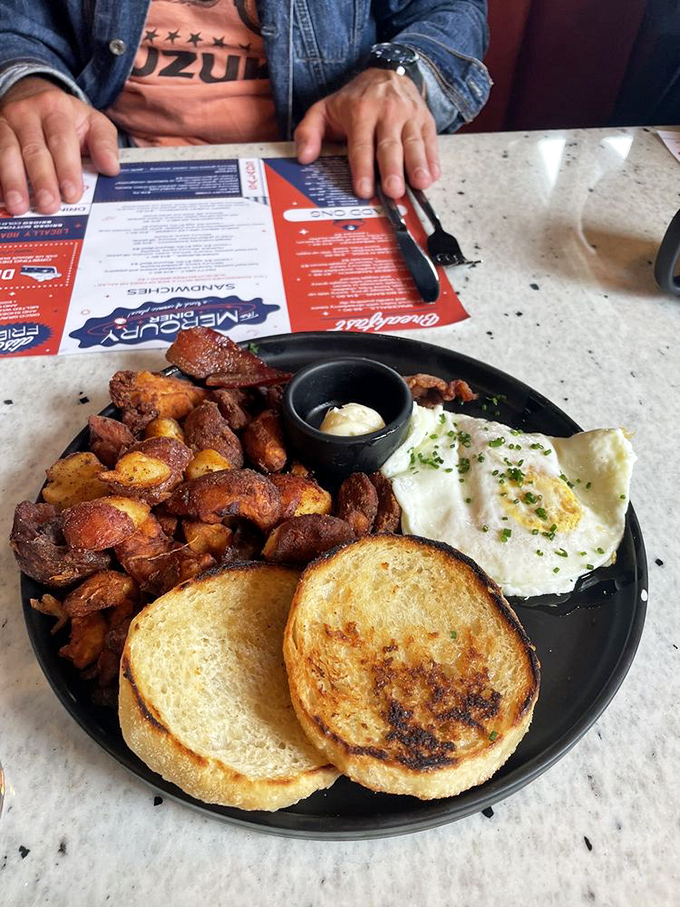 The breakfast platter that answers the eternal question: "Why choose one breakfast food when you can have them all?"