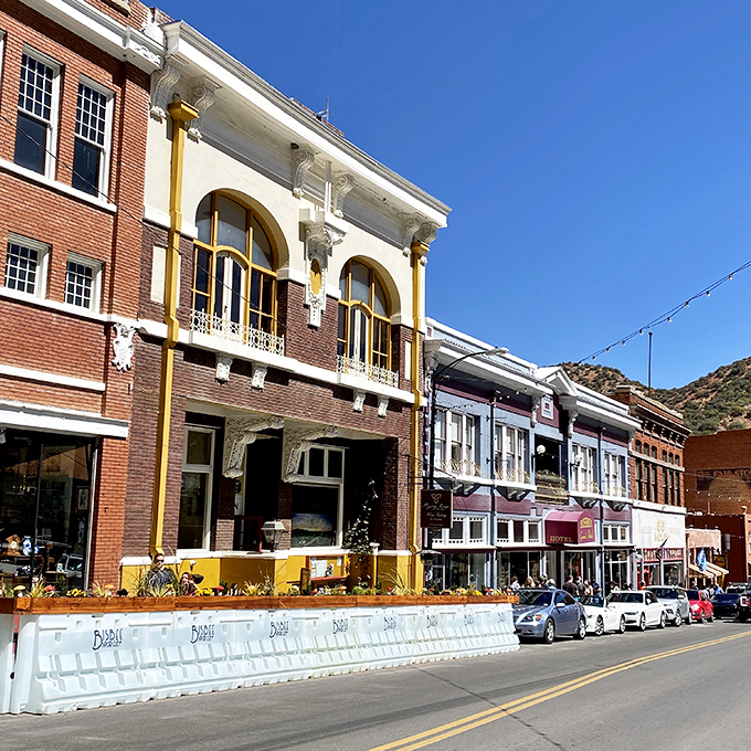 Bisbee's Main Street buildings wear their history like badges of honor, with architectural details that whisper tales of copper booms and artistic renaissances.