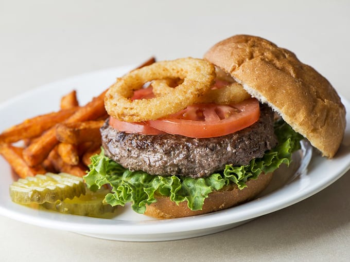 The burger that launched a thousand road trips. Those sweet potato fries aren't just sides&mdash;they're supporting characters in this delicious drama.
